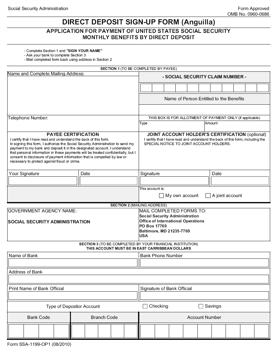 SSA - POMS: GN 02402.311 - Coding Anguilla Bank Data for the MBR - 07 ...