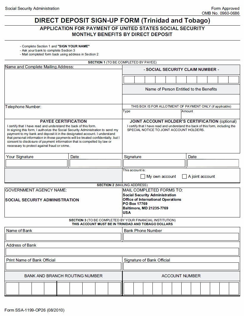 SSA - POMS: GN 02402.335 - Coding Trinidad and Tobago Bank Data for the MBR - 07/19/2016